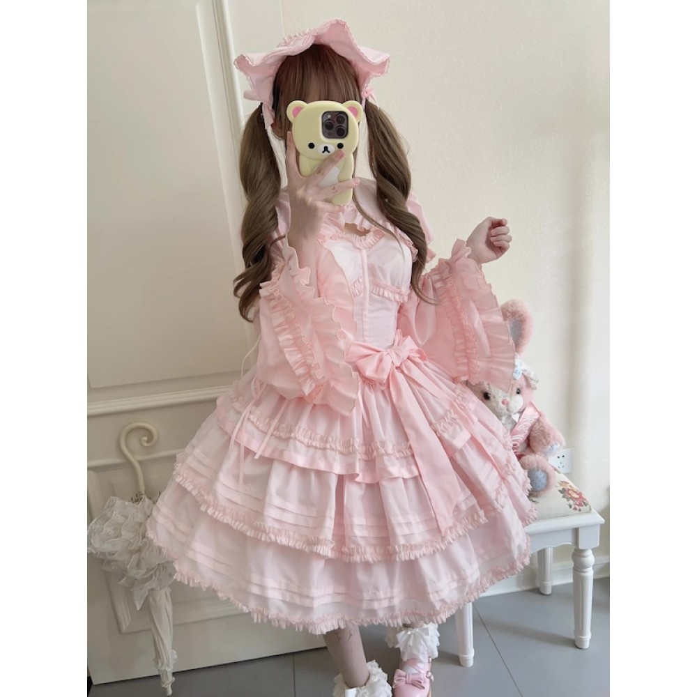 Lilith Light Pink Lolita Dress JSK by Dream Lolita (DRM01)